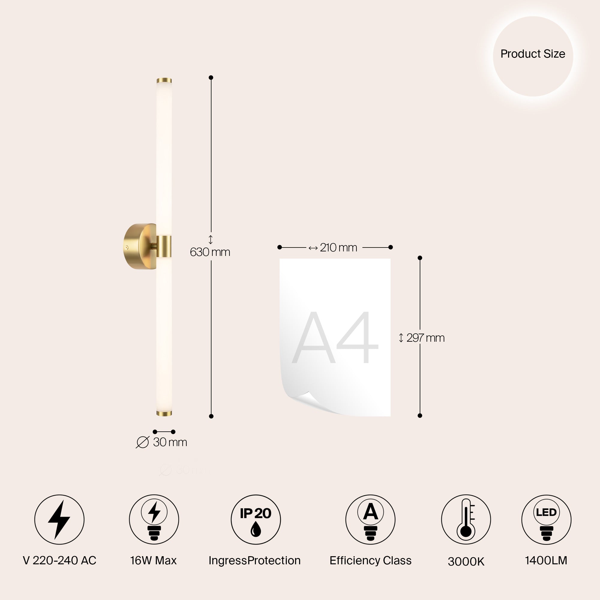 LED Аплик Axis – Light Sense